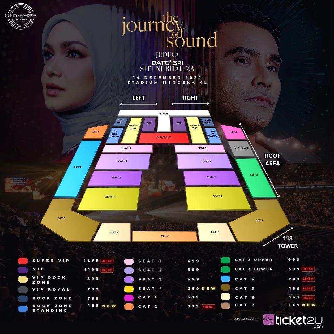 Kategori Tiket Baru Serendah RM149 untuk Konsert Dato’ Sri Siti ...